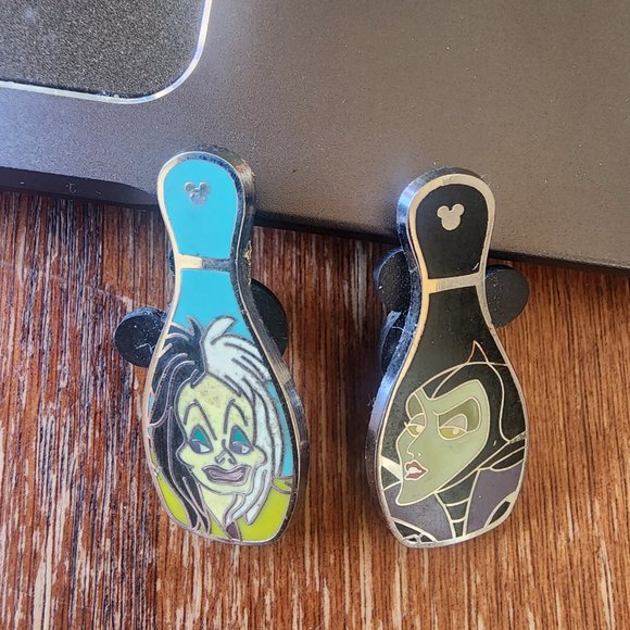 Disney | Other | Disney 208 Villians Bowling Pins Maleficent And ...
